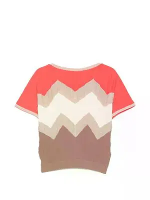 D.exterior Chevron Ribbed T-shirt