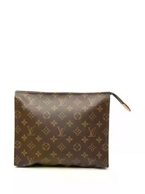 LOUIS VUITTON Monogram Toiletry Pouch 26 Clutch Bag - Brown