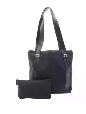 BVLGARI Logomania Canvas Tote Bag - Black