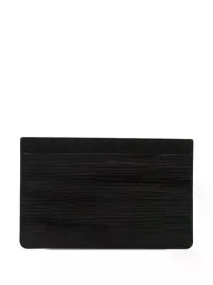 LOUIS VUITTON 2021-2026 Epi Card Holder - Black