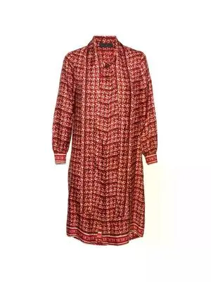 Carolina Herrera Abstract Print Tunic Dress - Red