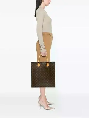 LOUIS VUITTON Monogram Sac Plat Tote Bag