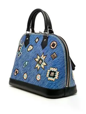 LOUIS VUITTON Epi Denim Aztec Alma Pm Satchel