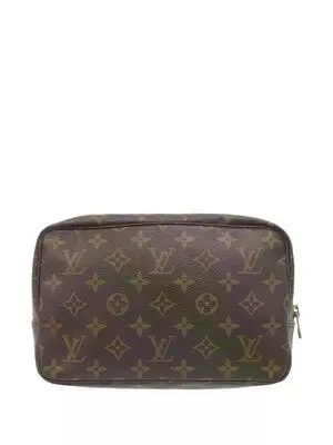 LOUIS VUITTON Monogram Trousse Toilette 23 Clutch Bag - Brown