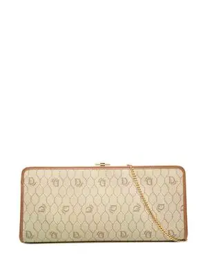 Dior Honeycomb Coated Canvas Chain Crossbody Bag - Neutrals
