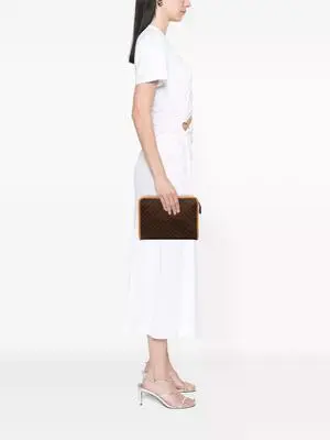 Celine Macadam Coated Canvas Clutch Bag