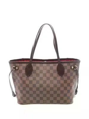 LOUIS VUITTON Damier Ebene Neverfull Pm Tote Bag - Brown