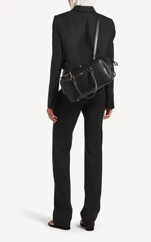 Balenciaga Le 7 Medium Leather Bowling Bag