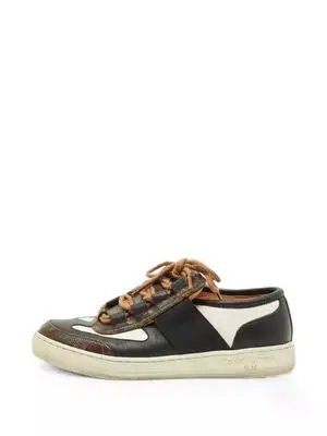 LOUIS VUITTON Monogram Canvas Sneakers - Black