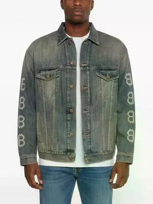 Balenciaga Crypto Print Denim Jacket
