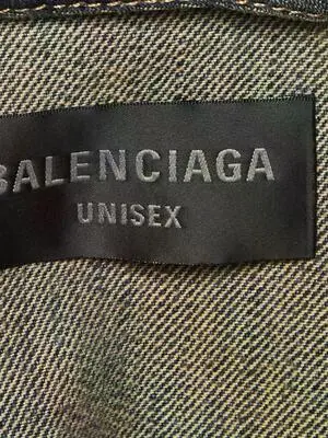 Balenciaga Crypto Print Denim Jacket