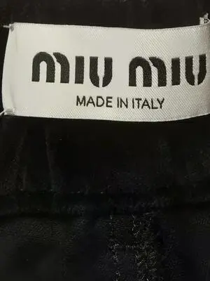 Miu Miu Velvet Wide-leg Trousers