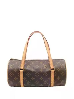 LOUIS VUITTON Monogram Papillon 30 Handbag - Brown