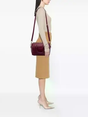 LOUIS VUITTON Monogram Empreinte Speedy Bandouliere 25 Satchel - Red