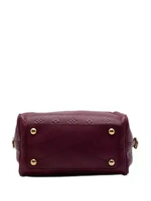 LOUIS VUITTON Monogram Empreinte Speedy Bandouliere 25 Satchel - Red