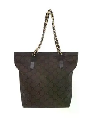 Gucci Gg Nylon Capri Tote Bag - Brown