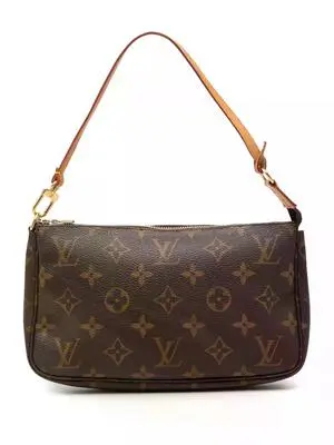 LOUIS VUITTON Monogram Pochette Accessoires Shoulder Bag - Brown
