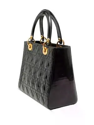 Dior Patent Cannage Lady Satchel