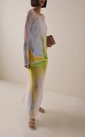 Significant Other Milou Printed Chiffon Maxi Dress