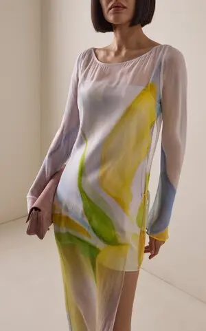 Significant Other Milou Printed Chiffon Maxi Dress