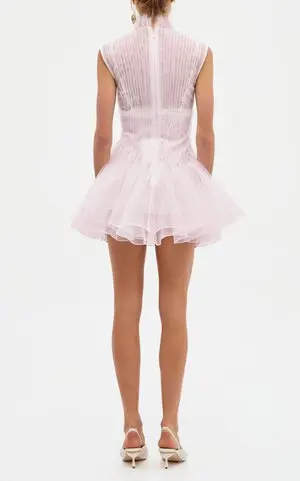 Aje Cosima Pleated Mini Dress