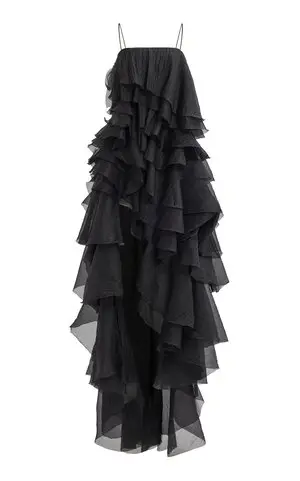 Aje Neralla Ruffled Gown - Black