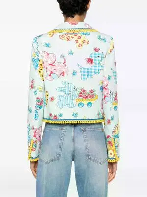 Moschino Graphic Print Pom-pom Jacket