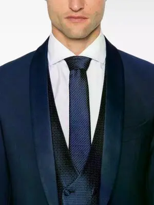 CARLO PIGNATELLI Shawl-lapel Single-breasted Three-piece Wool Suit