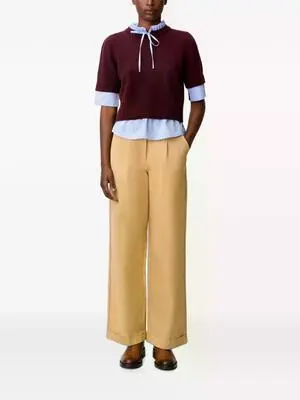 Claudie Pierlot Short Sleeve Knit Top