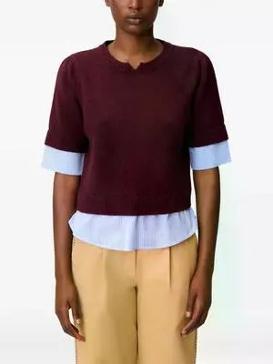 Claudie Pierlot Short Sleeve Knit Top