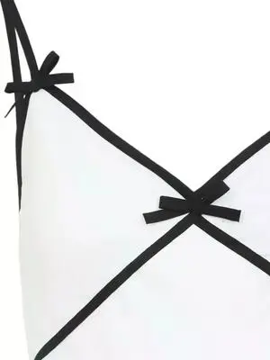 Moschino Spaghetti Strap Bow Detail Top
