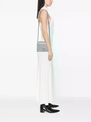 Dior 2016 Small Grained Calfskin Diorama Flap Crossbody Bag - Blue
