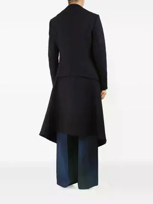Celine Frayed-edge Single-breasted Coat