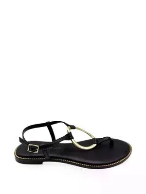 SPAZIO CORRIDONI 1 Flat Sandals With Metal Ring Detail