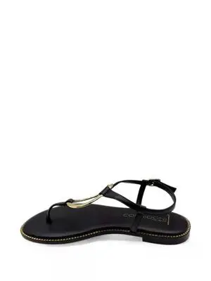 SPAZIO CORRIDONI 1 Flat Sandals With Metal Ring Detail