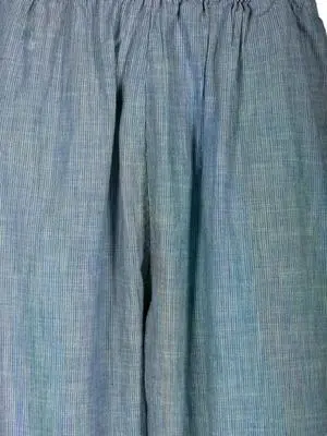 MONOSTEREO Striped Elasticated-waistband Trousers