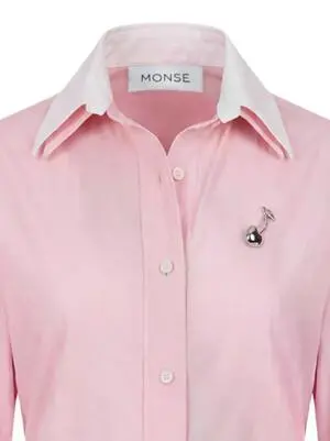Monse Back Bunny Ear-tied Shirt Dress