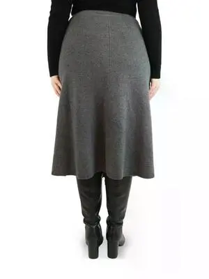JOSEPH Ribbed-trim Midi Skirt