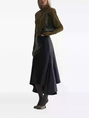 MUGLER Bat-sleeve Polo Bodysuit