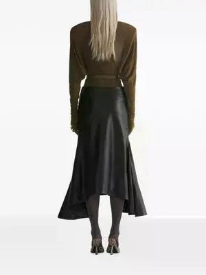 MUGLER Bat-sleeve Polo Bodysuit