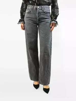 AGOLDE Cotton Wide-leg Jeans - Grey