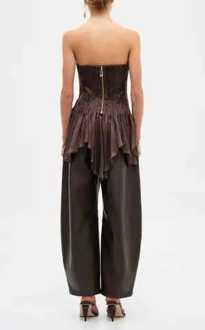 Aje Nisha Ruched Bustier
