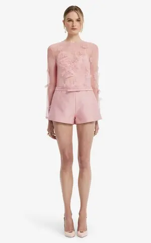 LEO LIN Aurelia Petal Blouse Rose