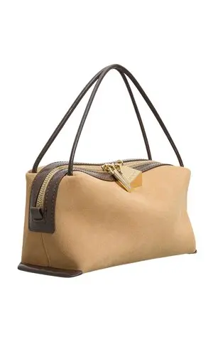 VERAFIED Gold Suede Café Mini Bag