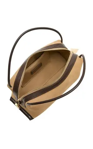 VERAFIED Gold Suede Café Mini Bag