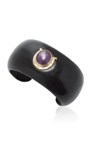 Annette Ferdinandsen Paloma "lone Star" Cuff With Star Ruby And Diamonds