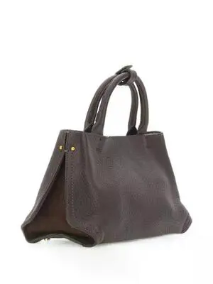GIANNI CHIARINI Amal Leather Tote Bag - Brown