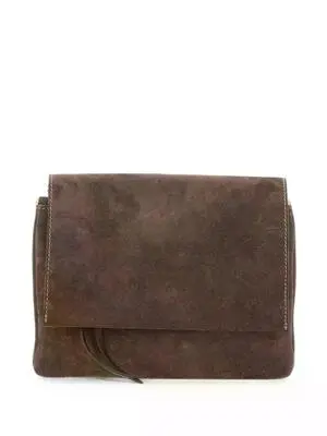 GIANNI CHIARINI Suede Shoulder Bag - Brown