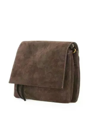 GIANNI CHIARINI Suede Shoulder Bag - Brown