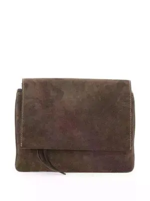 GIANNI CHIARINI Suede Shoulder Bag - Brown